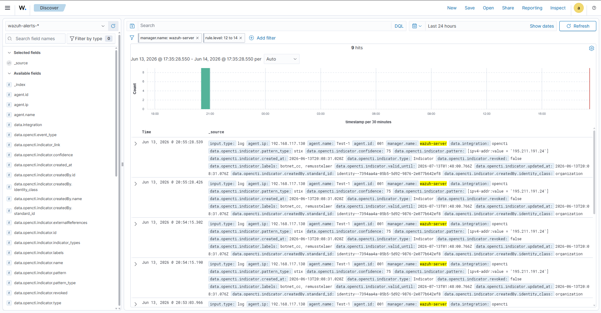 Step-by-step guide - Wazuh + OpenCTI